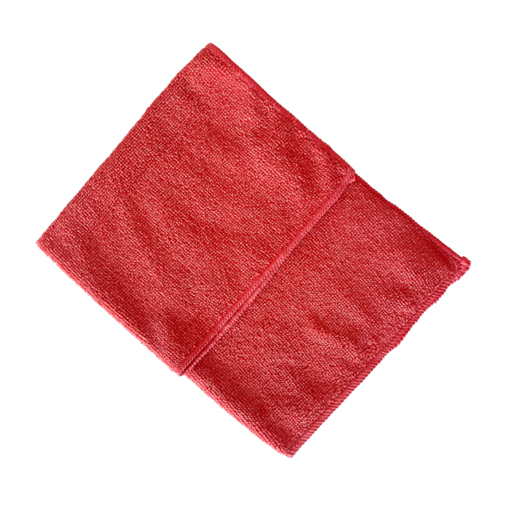 Microfibre Cloth Red - 390mm x 390mm - Pack of 10 – Upwood Cleaning ...