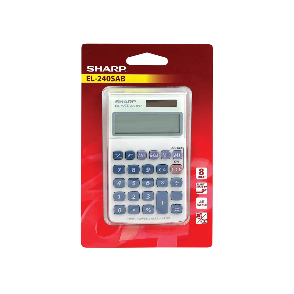 Sharp 8 Digit Pocket Calculator – Upwood Cleaning & Hygiene